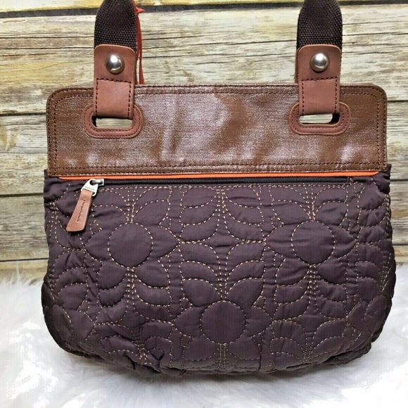 Fossil | Bags | Fossil Key Per Brown Quilted Nylon Hobo Tote Bag | Poshmark